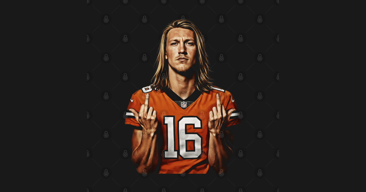 Vintage Trevor Lawrence Flipping The Bird Meme - Trevor Lawrence - T ...
