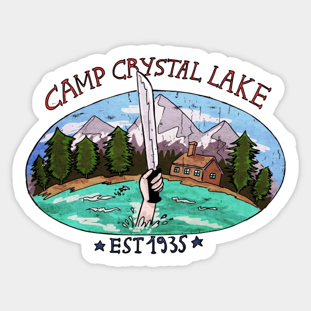 Camp crystal lake - Halloween - Sticker | TeePublic