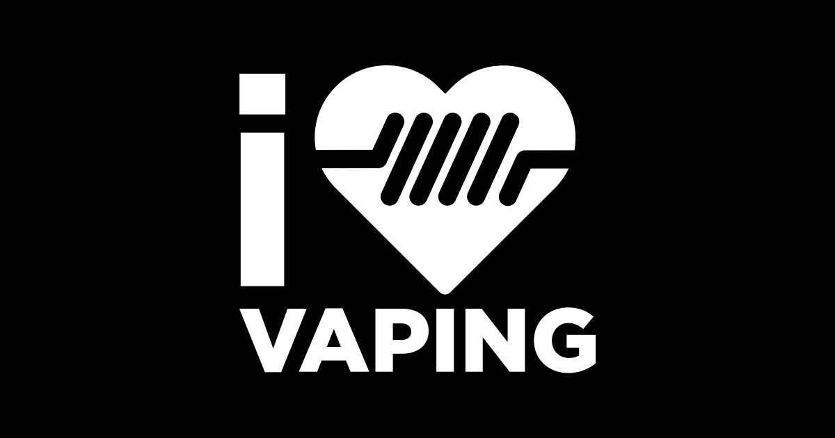 I love vaping - Vaping - Sticker | TeePublic
