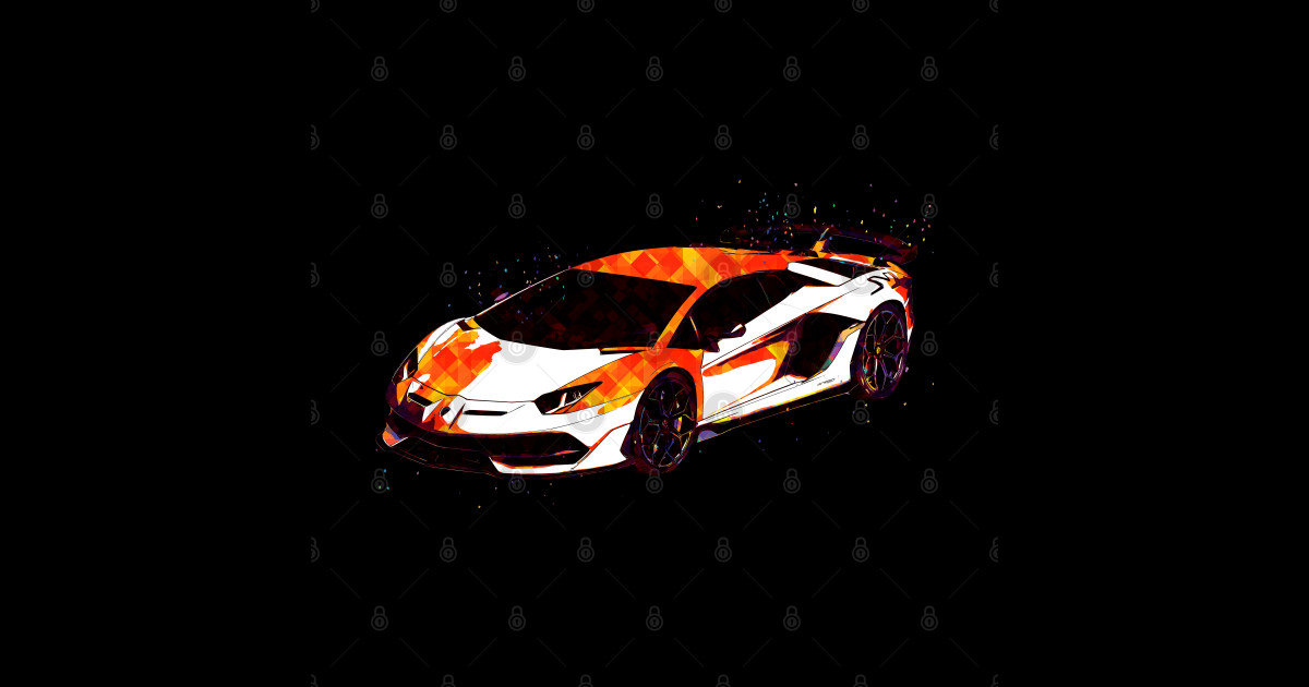 Lamborghini Aventador SVJ - Lamborghini Aventador - Sticker | TeePublic