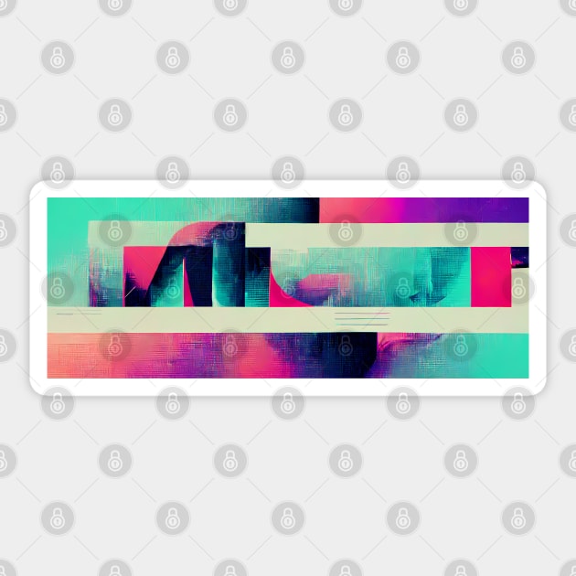 Glitchcore Design - Glitchcore - Sticker | TeePublic