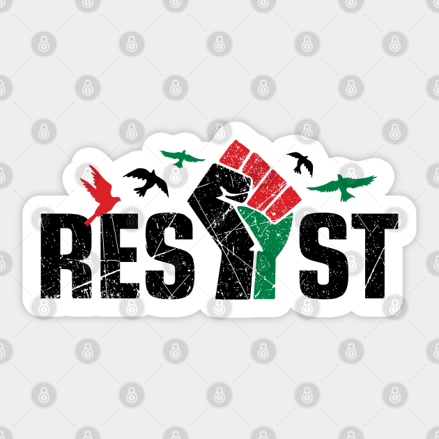 Palestine Resist Fist Palestinian Resistance and Freedom Support Design ...