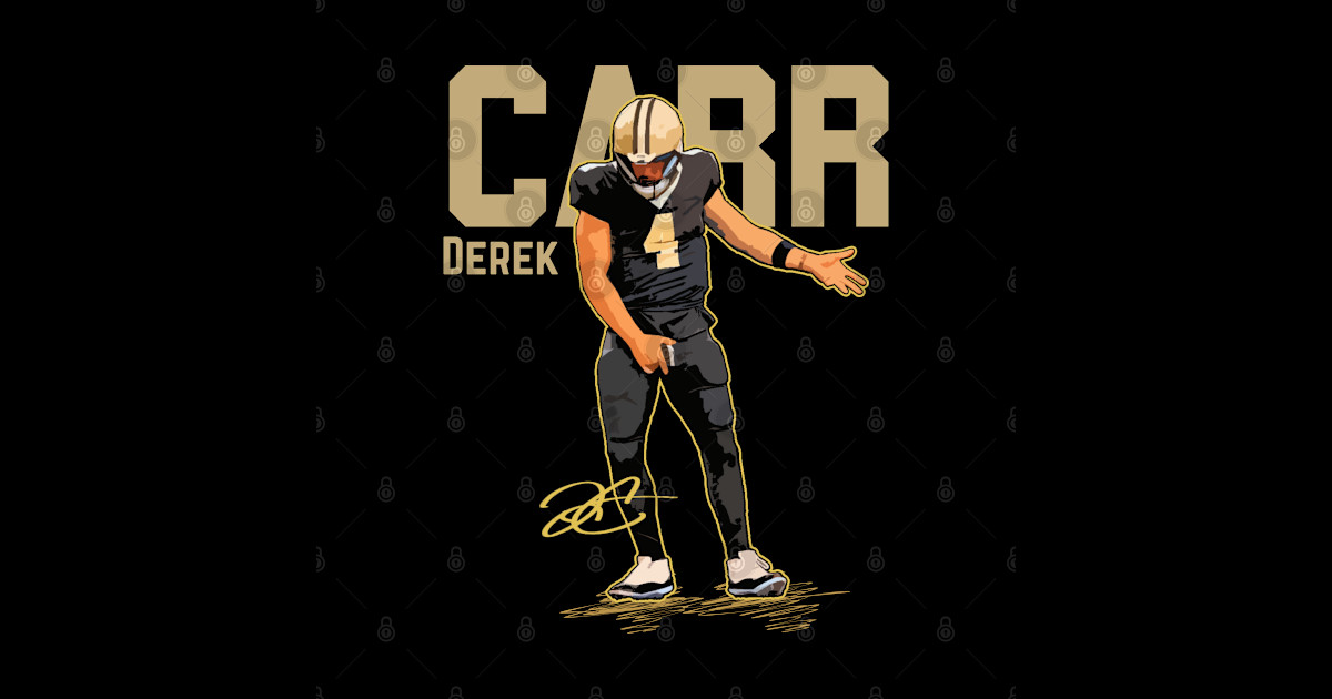 Derek Carr #4 football Cartoon - Derek Carr - Sticker | TeePublic