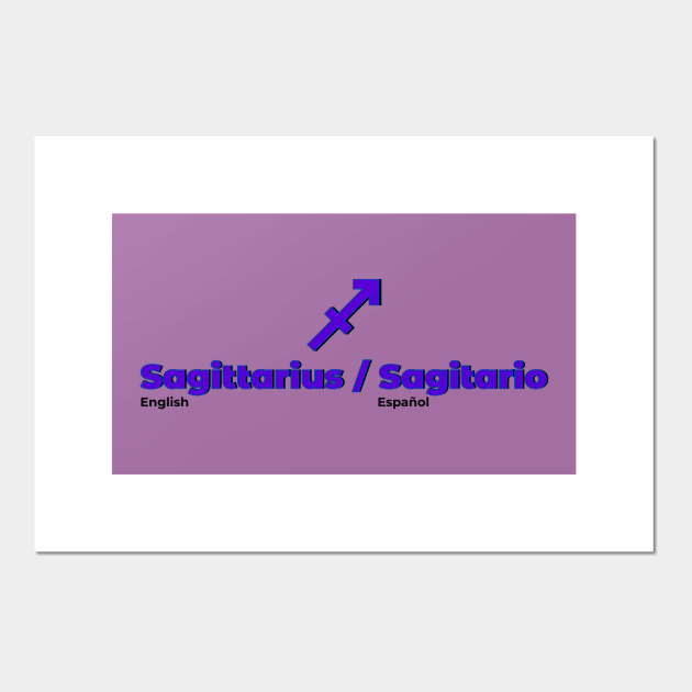 Sagittarius Power Color- Purple & Blue - Sagittarius - Posters and Art ...