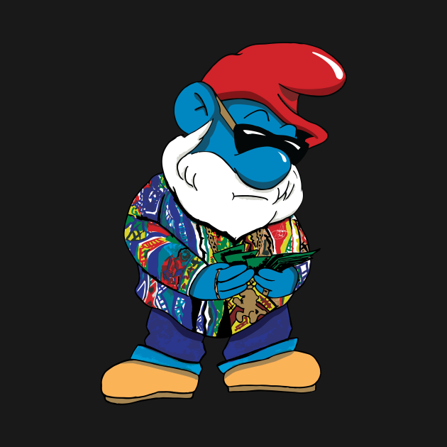 Call me Big Poppa Smurf - Smurf - T-Shirt | TeePublic