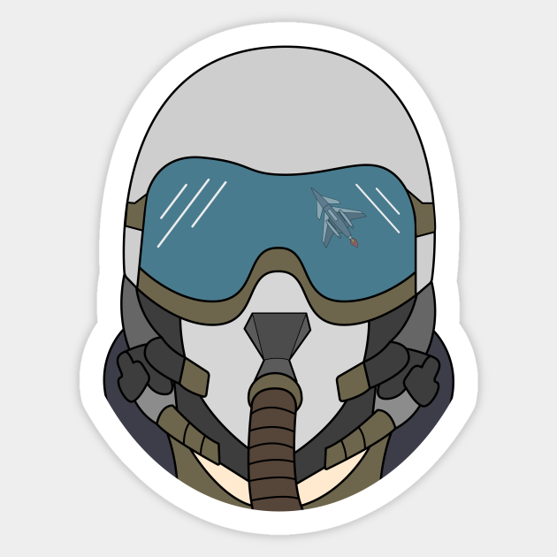Fighter Jet Military Pilot - Pilot - Sticker | TeePublic