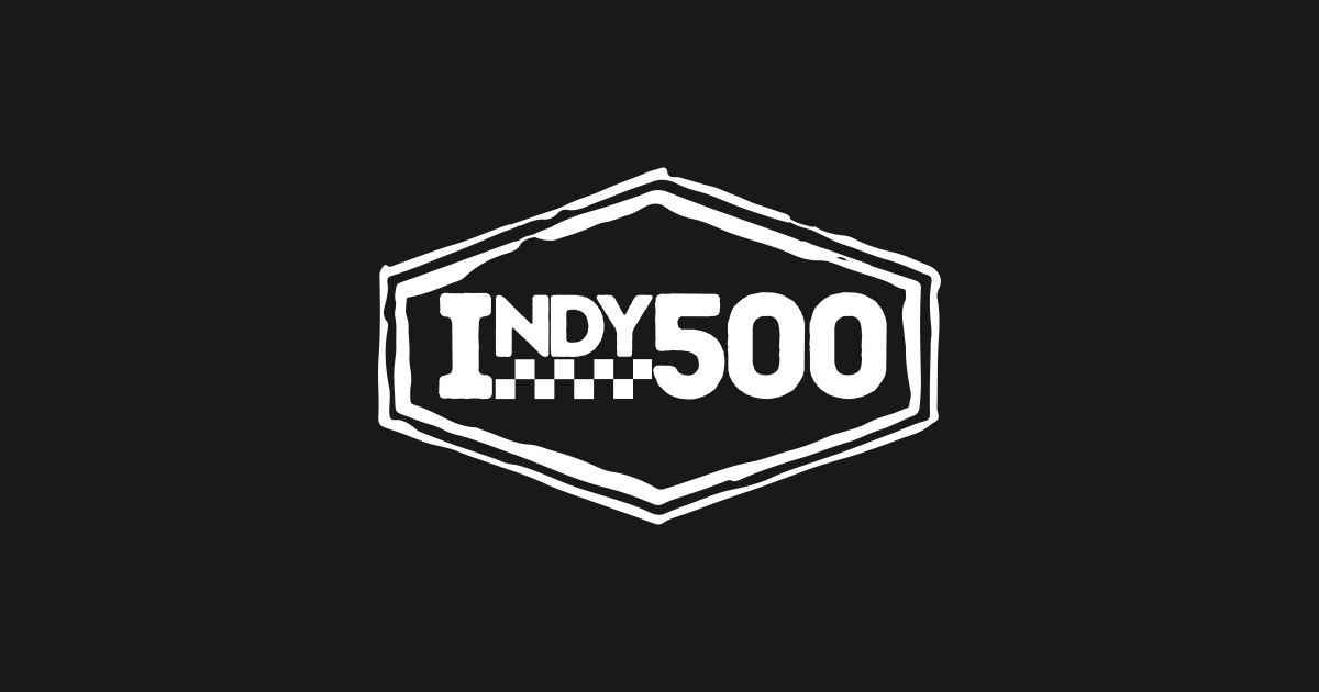 Indy 500 black and white graphic design - Indy - T-Shirt | TeePublic