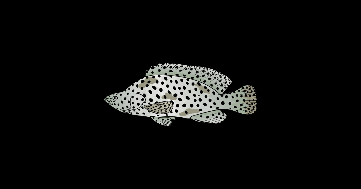 Humpback grouper fish cartoon illustration - Humpback Grouper Fish ...