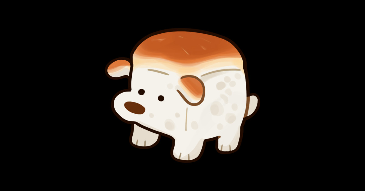 Bread Doggo - Dinner Roll Boi - Dog - Sticker | TeePublic