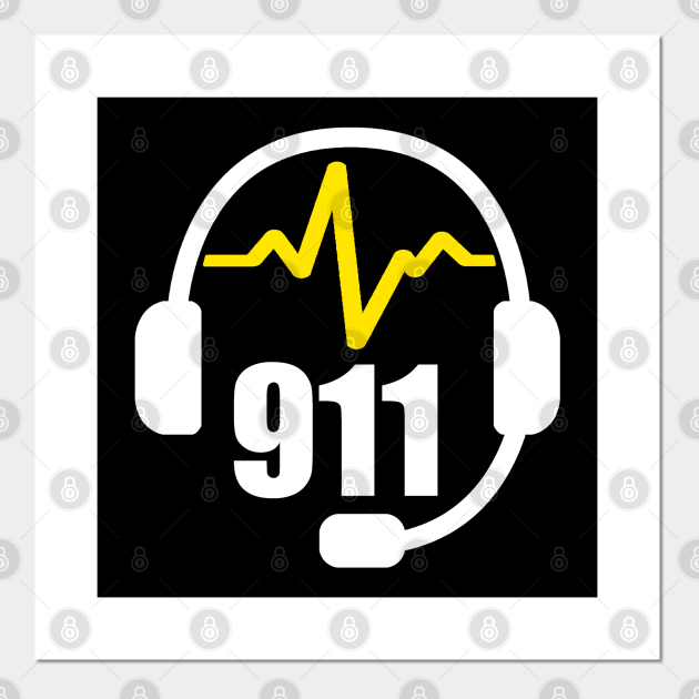 911 Dispatcher Headset - 911 Dispatcher - Posters and Art Prints ...