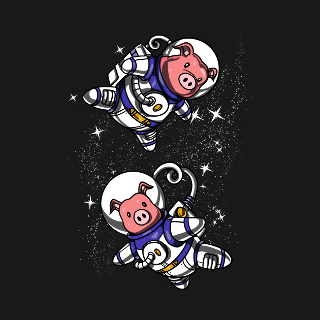 Pig Space Astronaut - Pig Astronaut - T-Shirt | TeePublic