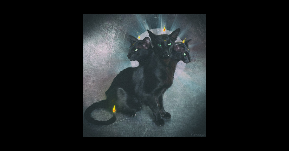 Cerberus Cat - Cerberus Cat - Sticker | TeePublic