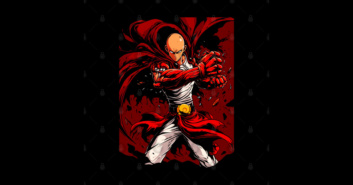 saitama - one punch man - One Punch Man - Sticker | TeePublic