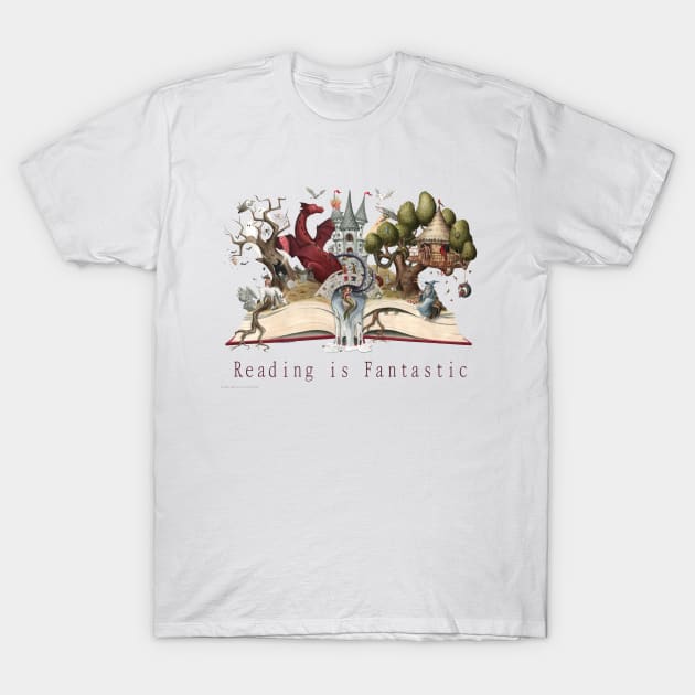Reading is Fantastic - Fantasy - T-Shirt | TeePublic