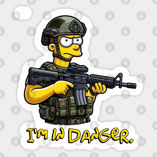 Tactical Yellow People - Simpson - Sticker | TeePublic