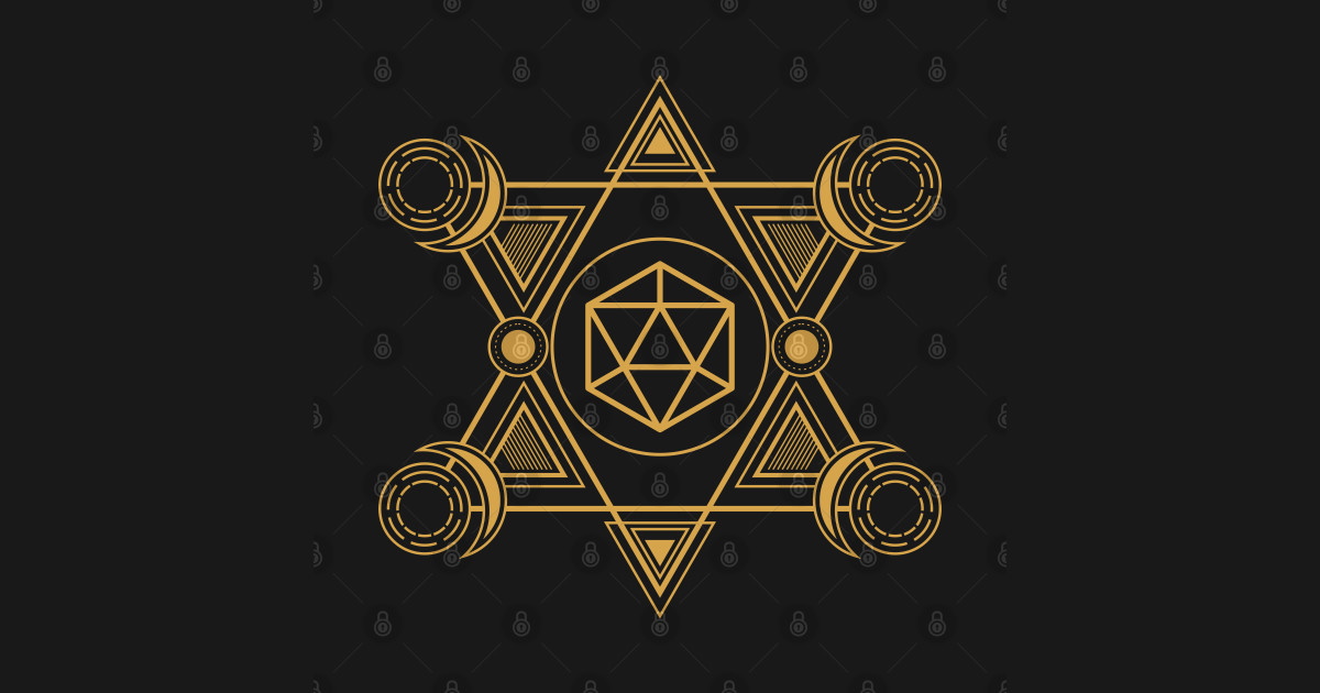 Minimalist Geometric Polyhedral D20 Dice Tabletop Roleplaying RPG ...
