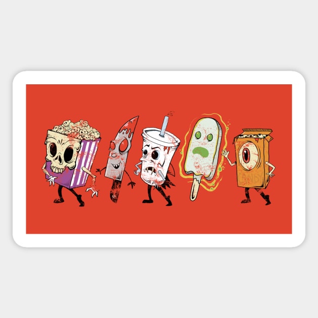 Horror Movie Lobby - Horror - Sticker | TeePublic