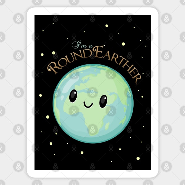 Cute Round Earther - Round Earth - Sticker | TeePublic