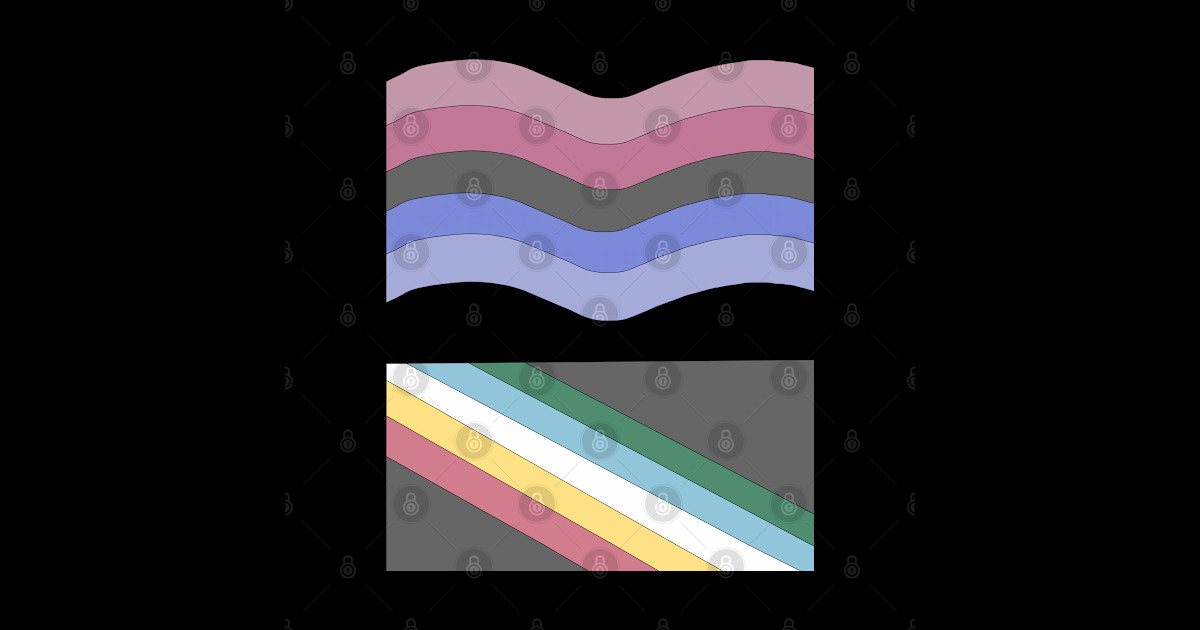 Omnisexual and Disability Pride Flags Wavy - Omnisexual Disability ...