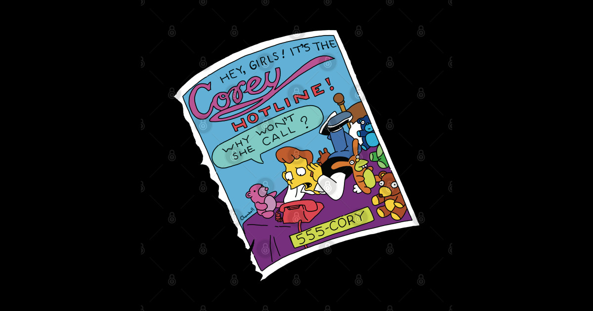Corey line - The Simpsons - Posters and Art Prints | TeePublic