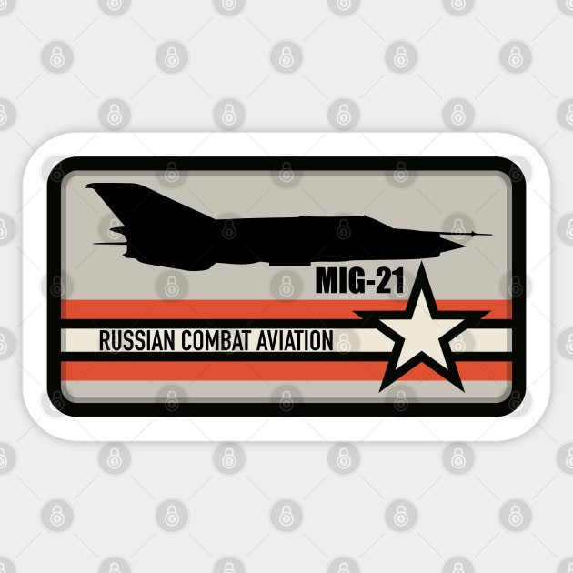 MIG-21 Fishbed - Mig21 Fighter Jet - Sticker | TeePublic