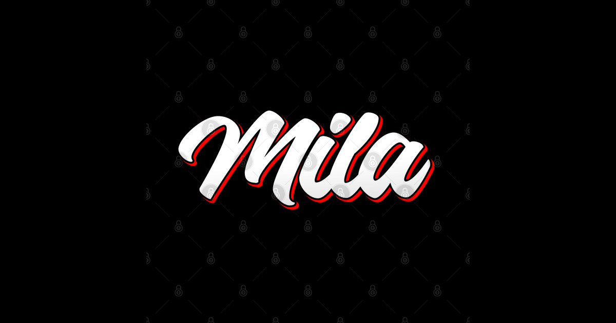 Mila name - cool 70s retro font - Mila Name Cool 70s Retro Font ...