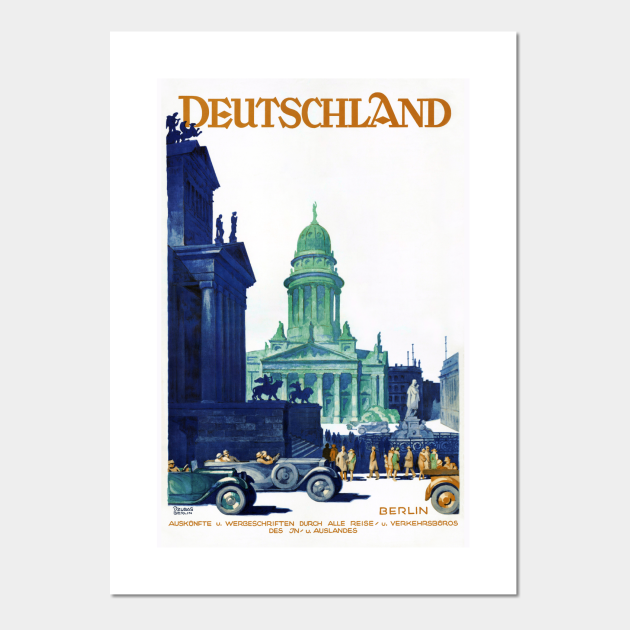 Vintage Travel Poster Germany Deutschland - Germany - Posters and Art ...