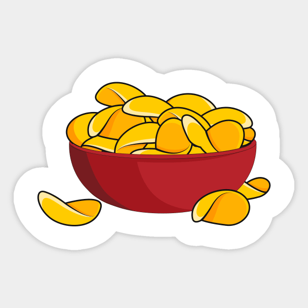 Potato chip cartoon illustration - Potato Chip Cartoon Illustration ...