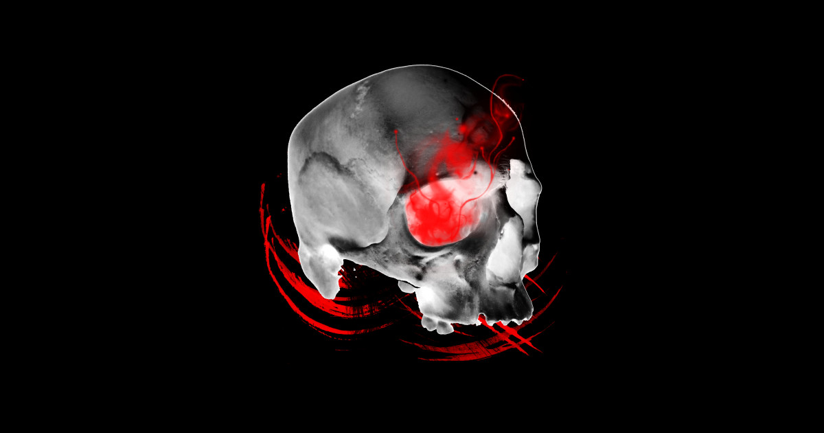 Inverted Skull Trash Polka - Skull - Sticker | TeePublic