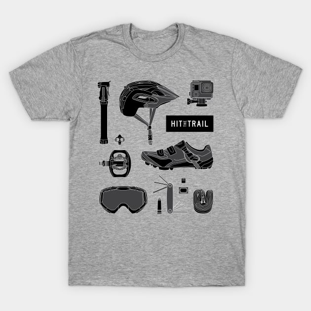 RIDE THE TRAIL - Mountain Bike - T-Shirt | TeePublic