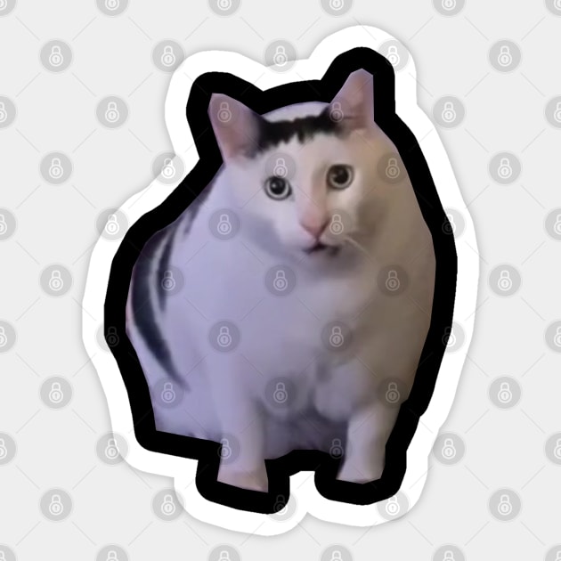 Huh Cat Meme - Huh Cat Meme - Sticker | TeePublic