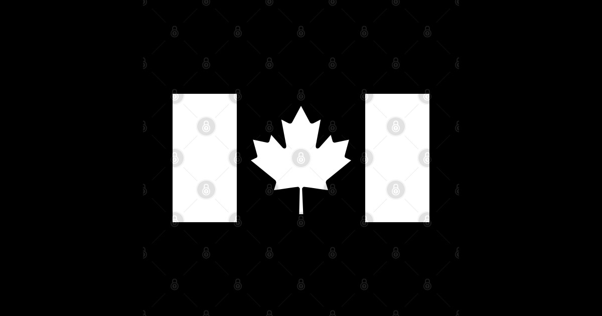 Canada Flag - White - Canada Flag - Sticker | TeePublic