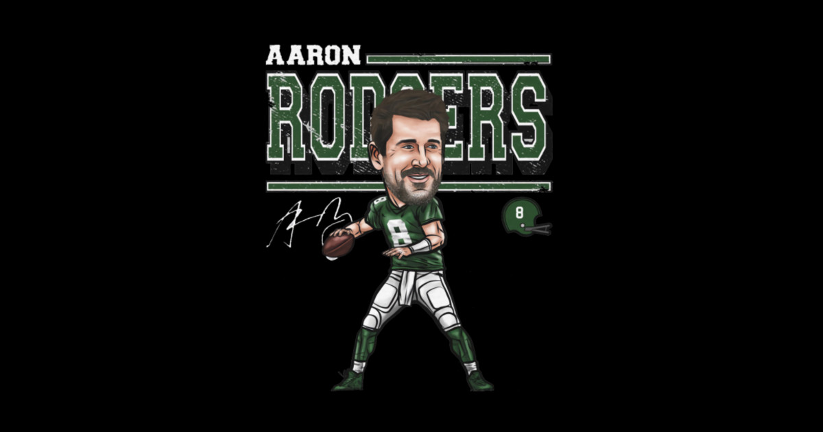 Aaron Rodgers New York J Cartoon - Aaron Rodgers - Posters and Art ...