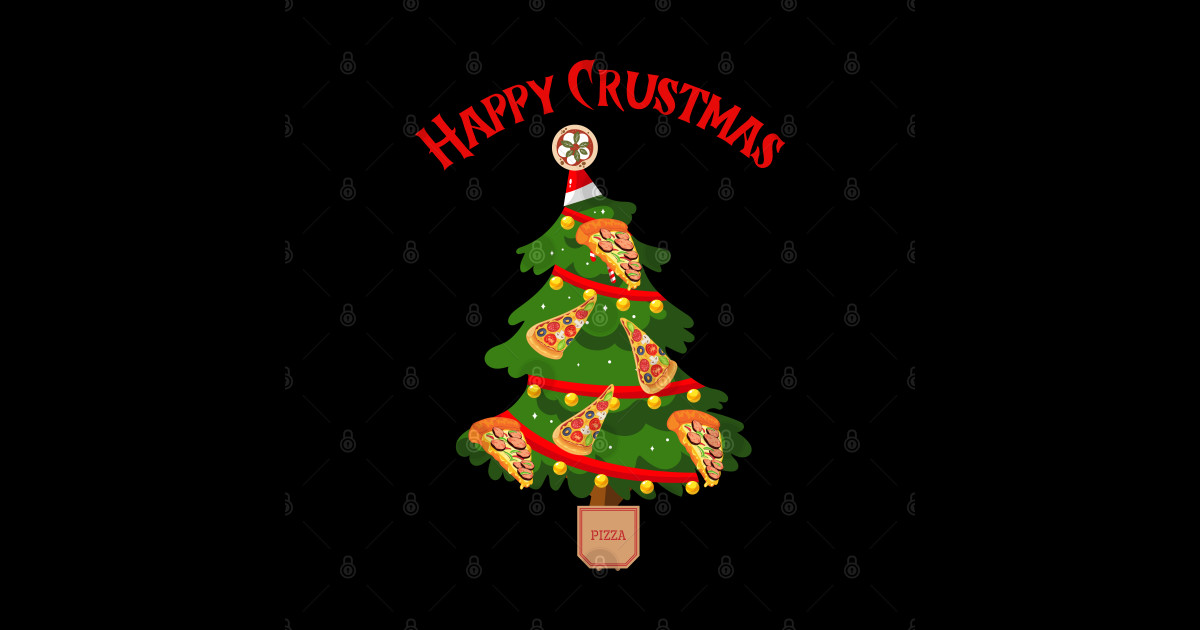 Christmas - Happy Crustmas, Christmas pizza, Family matching T-shirt ...