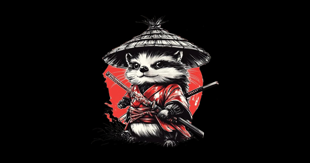 Samurai HedgeHog - Hedgehog - Sticker | TeePublic