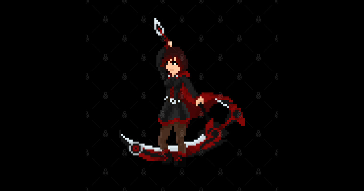 PIXEL RWBY - Rwby - Sticker | TeePublic