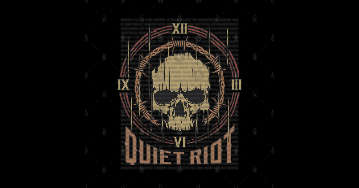 Quiet Riot Vintage Skull - Musician - Sticker | TeePublic