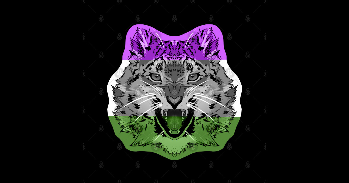 illustrated SNOW LEOPARD PRIDE series (gender pride flag) - Gender ...