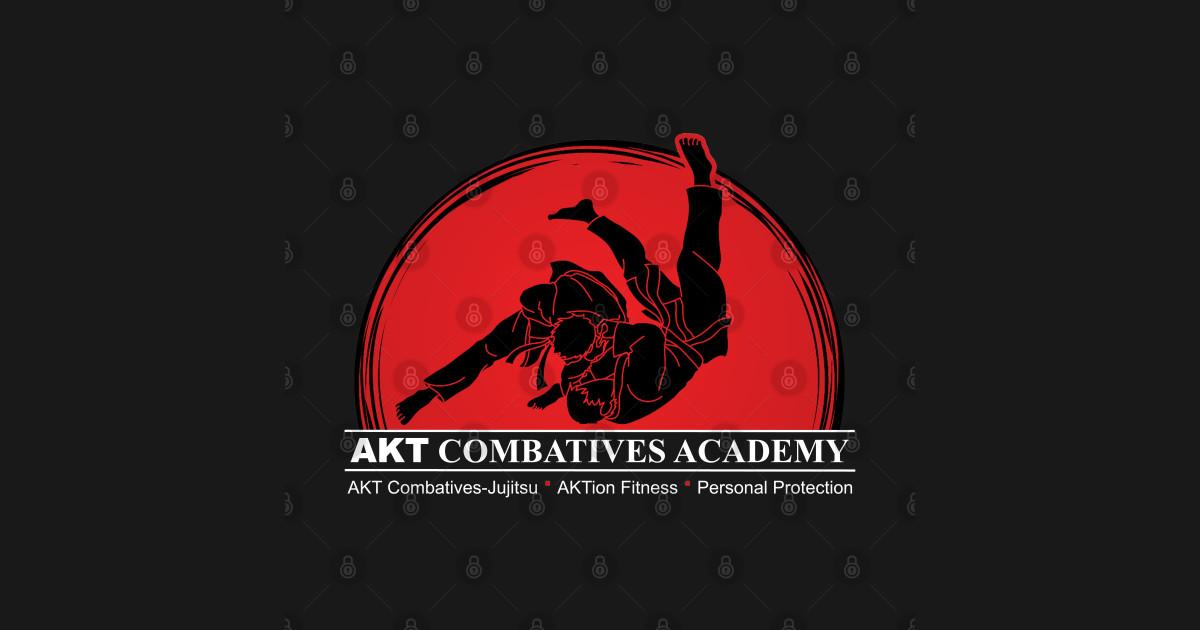 Throwing AKT Combatives Academy- White Lettering - Jiu Jitsu - T-Shirt ...