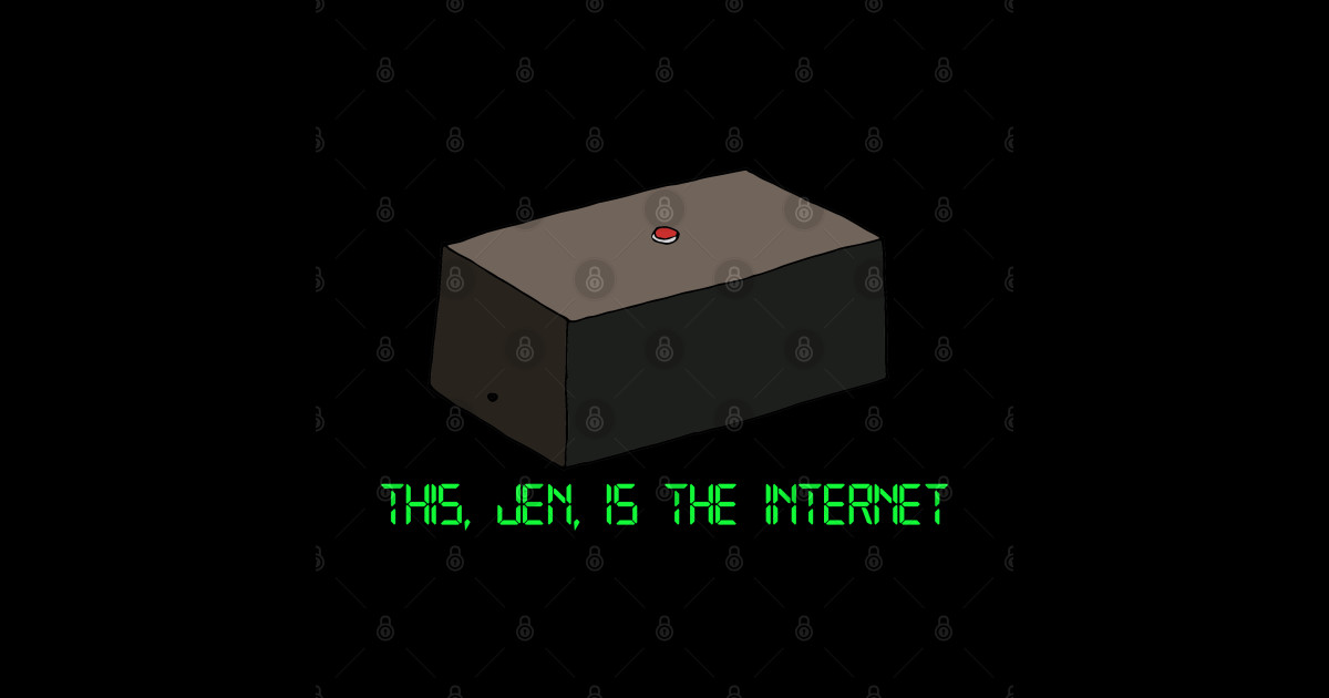 This, Jen, Is The Internet - The It Crowd - Sticker | TeePublic