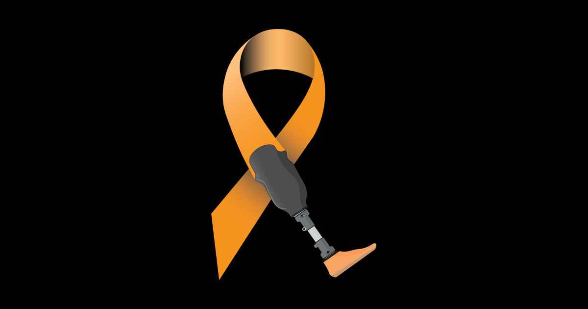 Amputee Awareness Ribbon - Amputee - Sticker | TeePublic