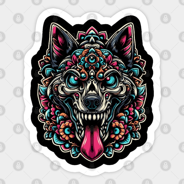 Psycho Dog Horror - Dog - Sticker | TeePublic
