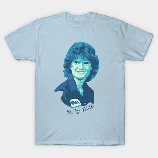 Sally Ride Portrait - Sally Ride - T-Shirt | TeePublic