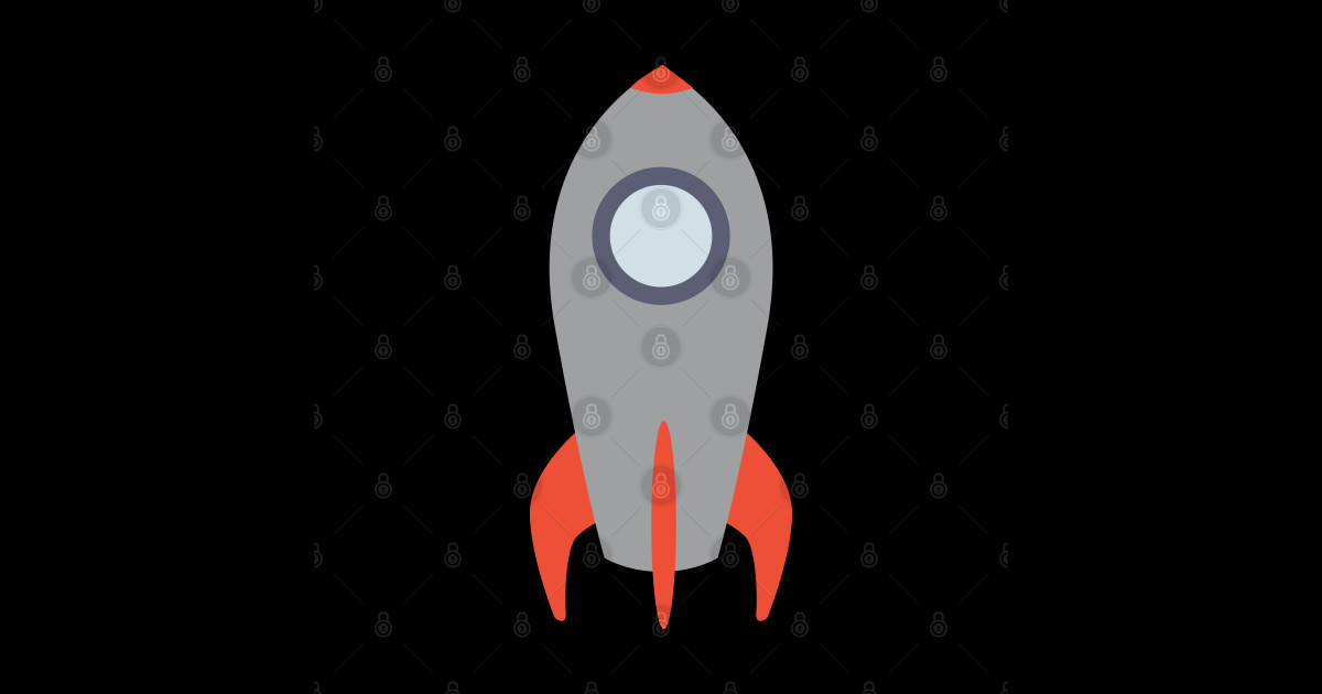Retro Rocket Ship - Rocketship - Sticker | TeePublic