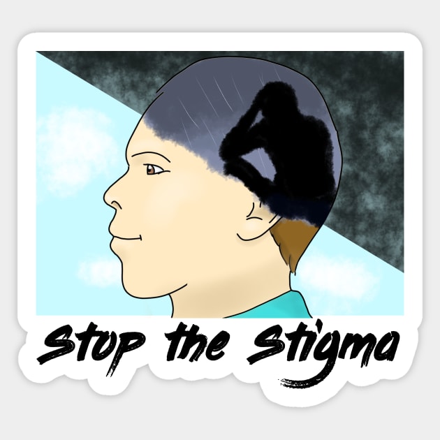 Stop the Stigma - Mental Health - Sticker | TeePublic