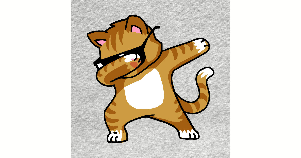 Dabbing Cat Funny Shirt Dab Hip Hop Dabbing Kitten - Dabbing - T-Shirt ...