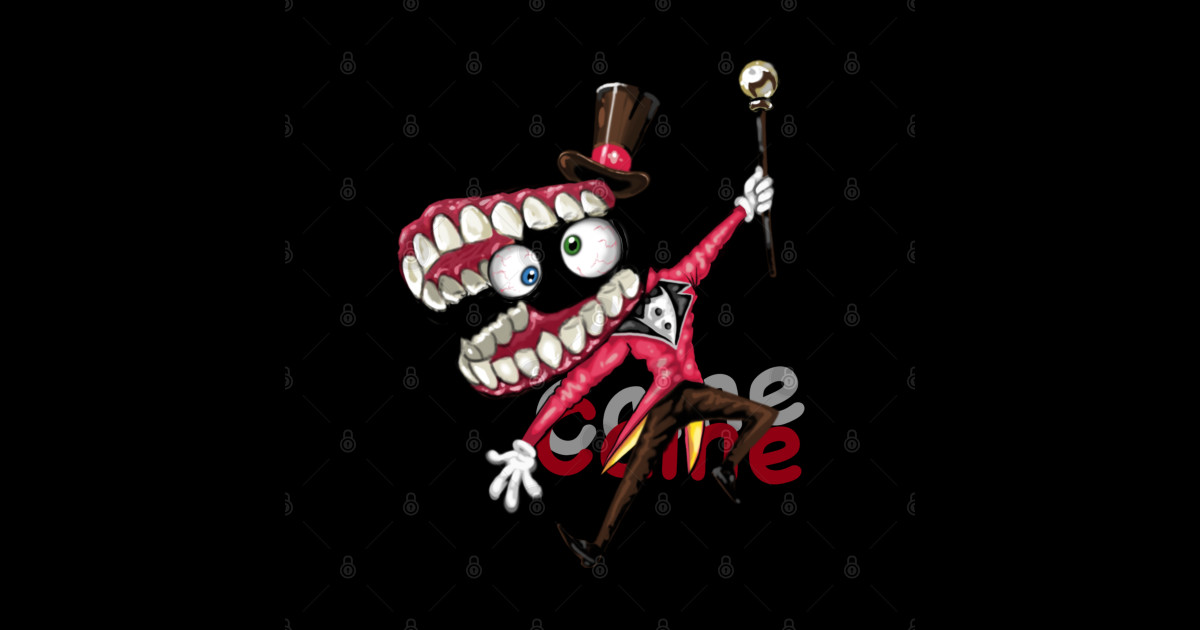 Caine from the Amazing digital circus - Caine - Sticker | TeePublic