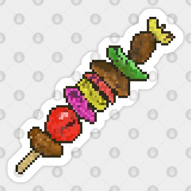 tasty barbeque pixel art - Barbeque - Sticker | TeePublic