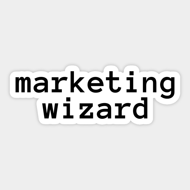 Marketing Wizard - Marketing - Sticker | TeePublic