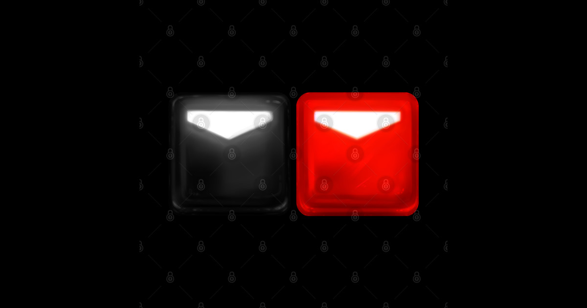 Beat Saber Blocks - Crimson Red & Black - Beat Saber - Magnet | TeePublic